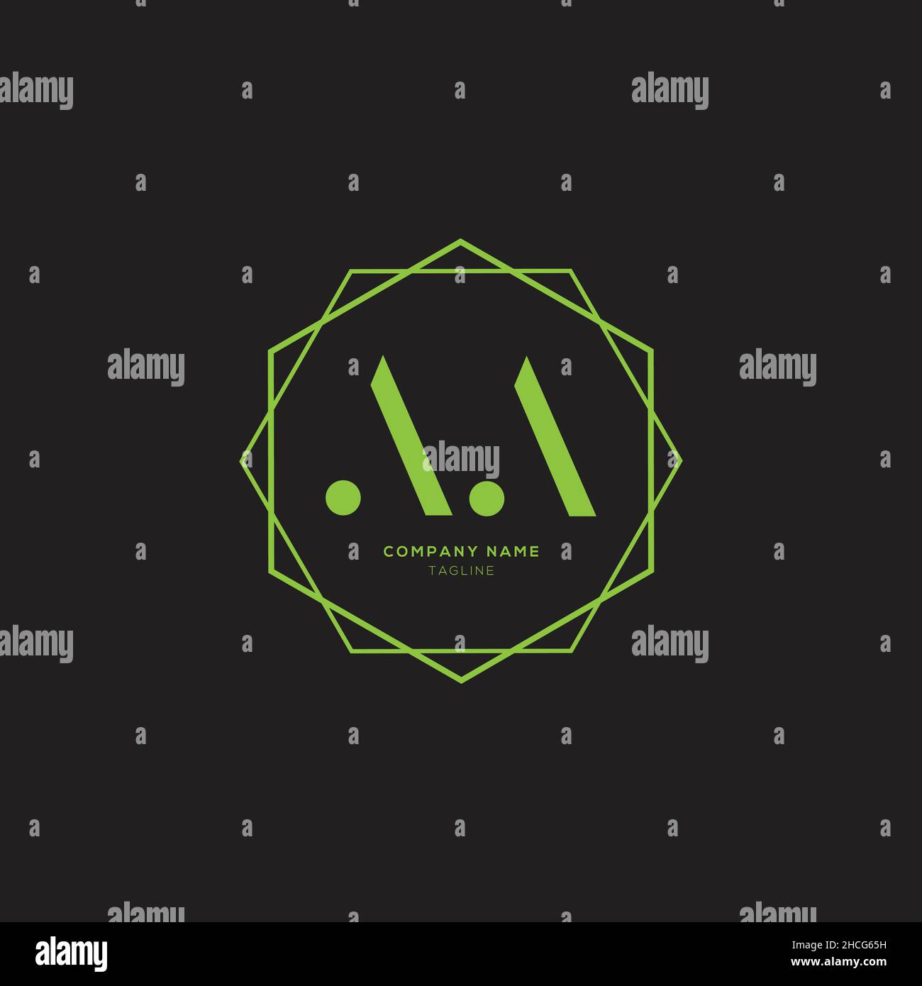 Unique modern AA Letter Business Logo Design Alphabet Icon Vector ...