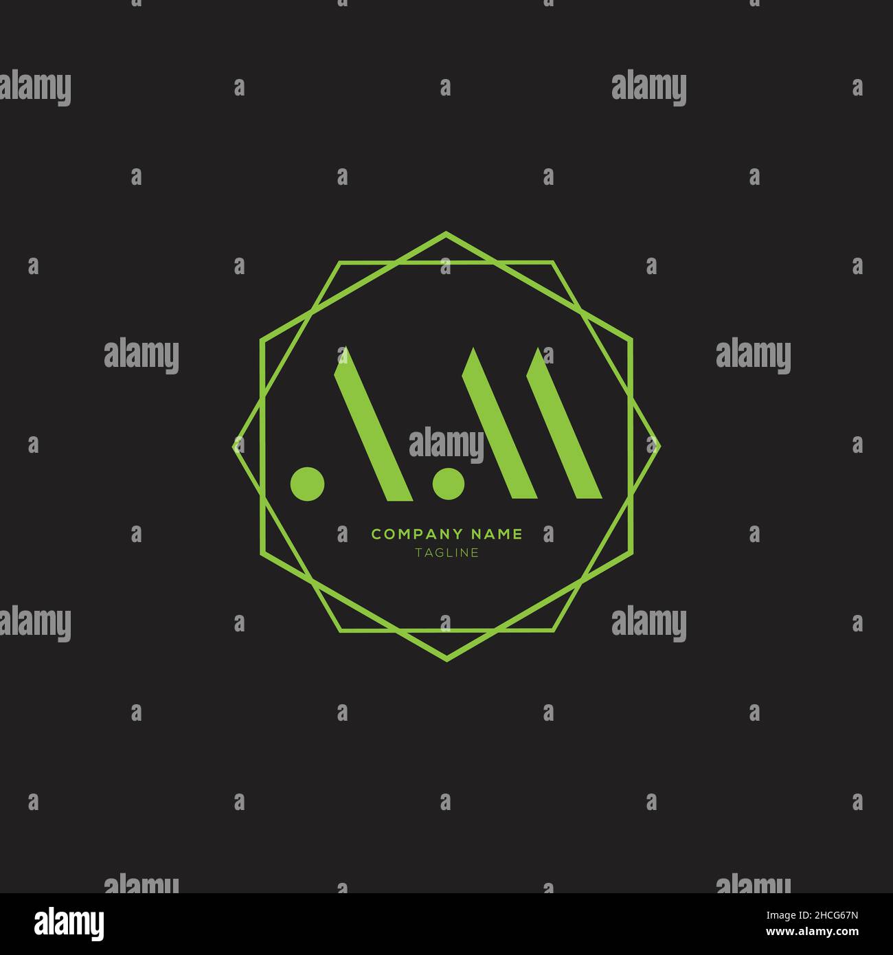 Unique modern AM Letter Business Logo Design Alphabet Icon Vector ...