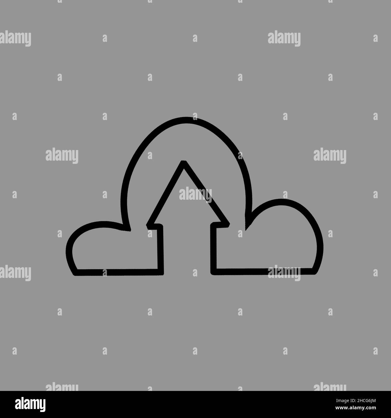 Icon Cloud Illustration Stock Photo - Alamy