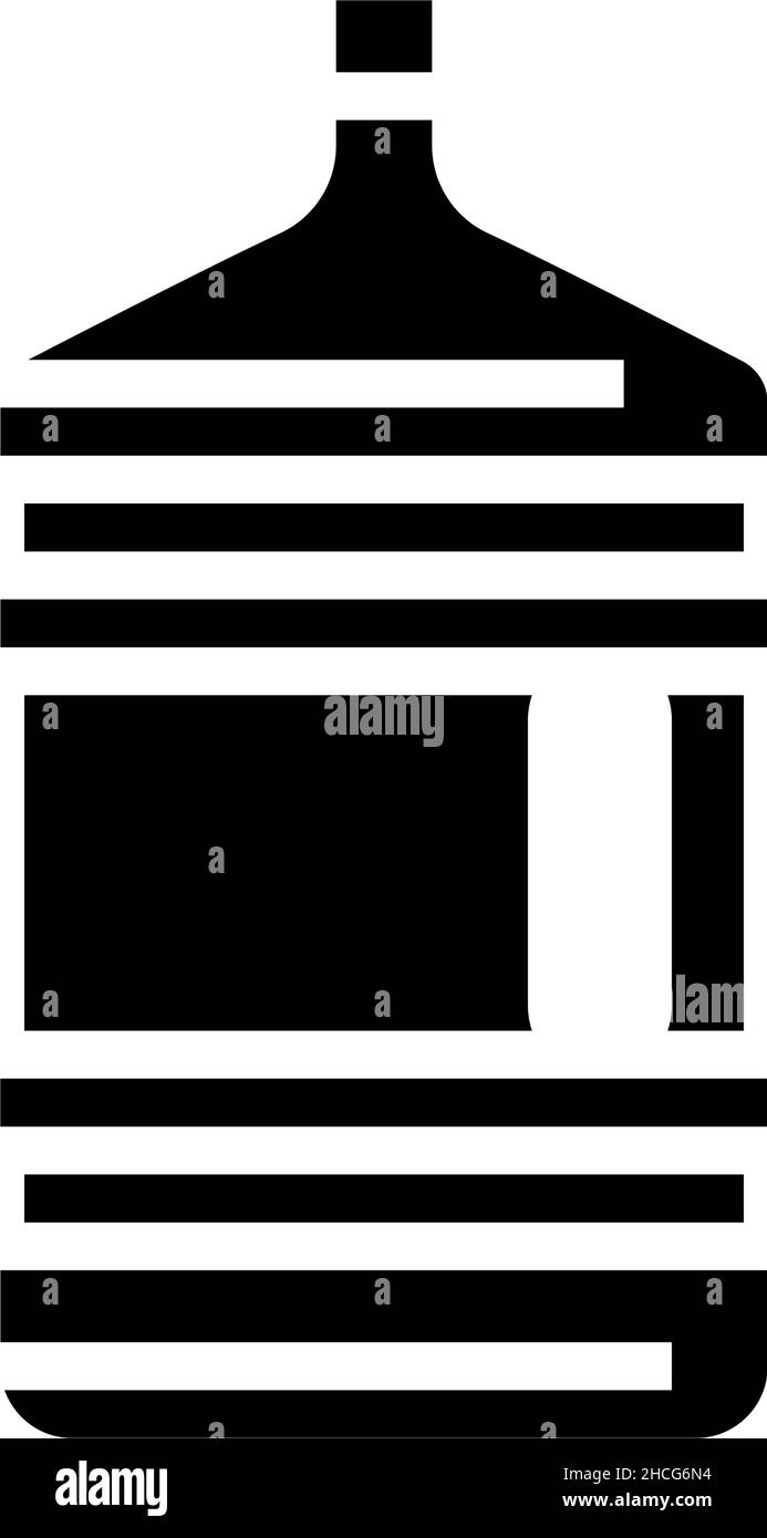 gallon water glyph icon vector illustration Stock Vector Image & Art ...