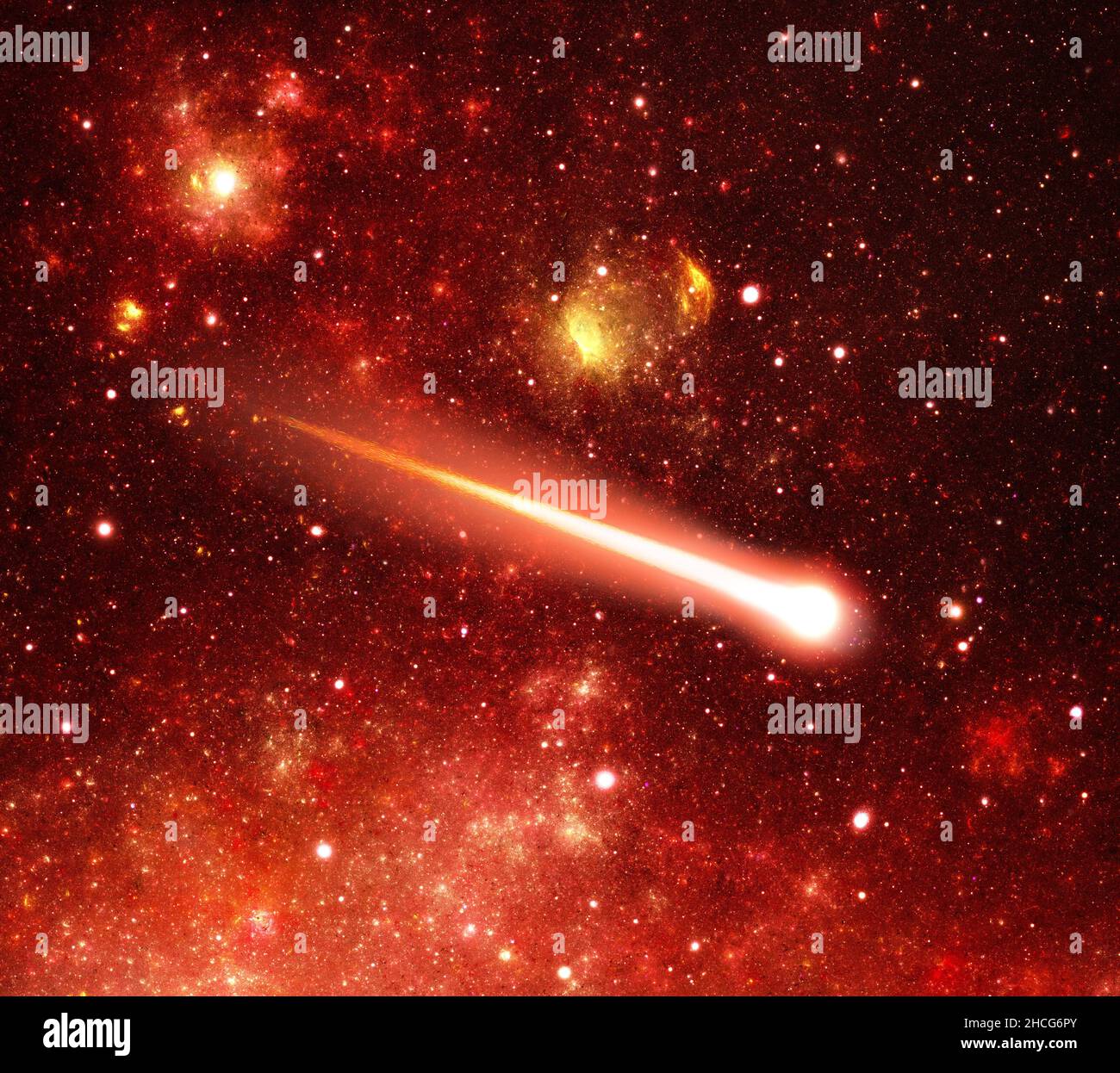 Comet in deep space Stock Photo - Alamy