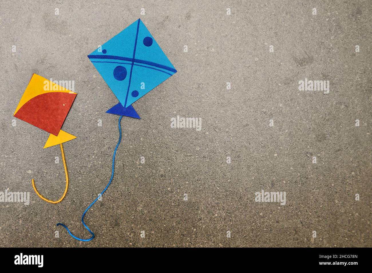 Colorful paper kites for Makar Sankrant festival in Pune, Maharashtra ...