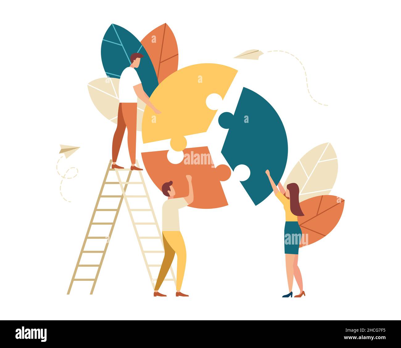 Team work problem cartoon hi-res stock photography and images - Alamy