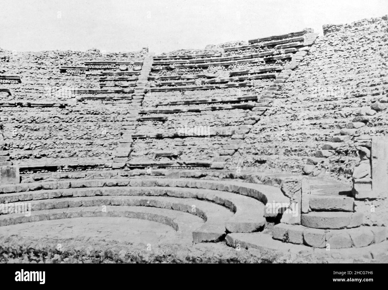Pompeii amphitheatre Black and White Stock Photos & Images - Alamy