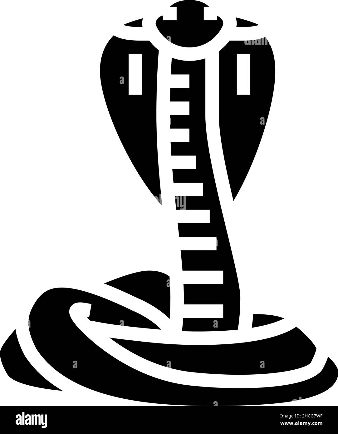 cobra snake glyph icon vector illustration Stock Vector Image & Art - Alamy