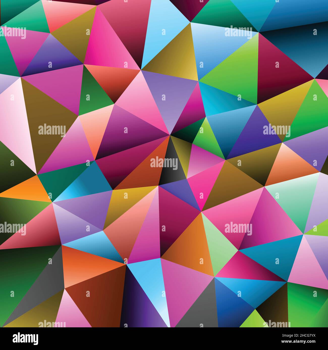 Polygonal rainbow mosaic background. Abstract low poly vector ...