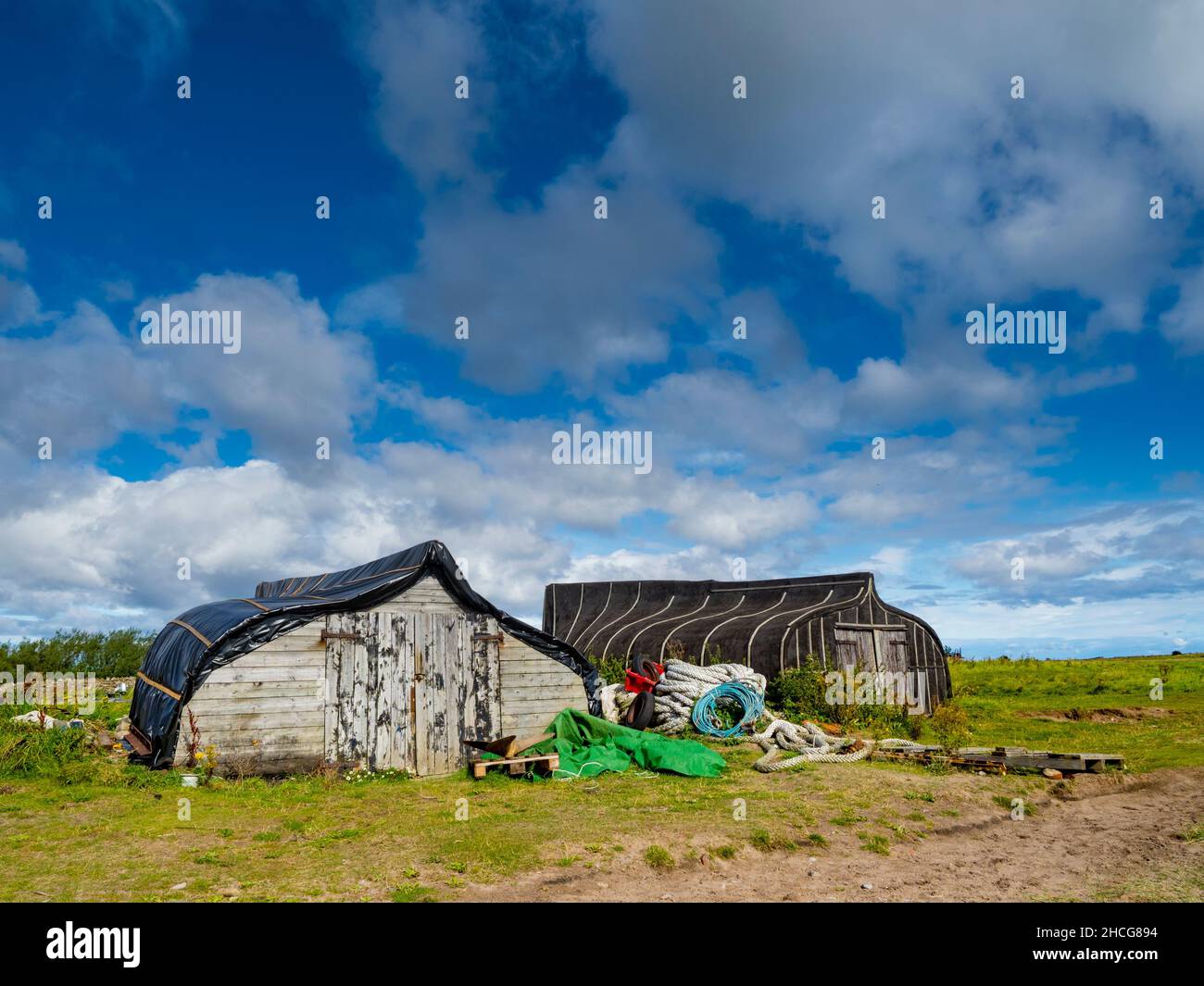 Upturned boat huts hi-res stock photography and images - Alamy