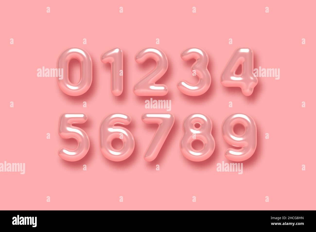 Balloon number 4 shiny Stock Vector Images - Alamy