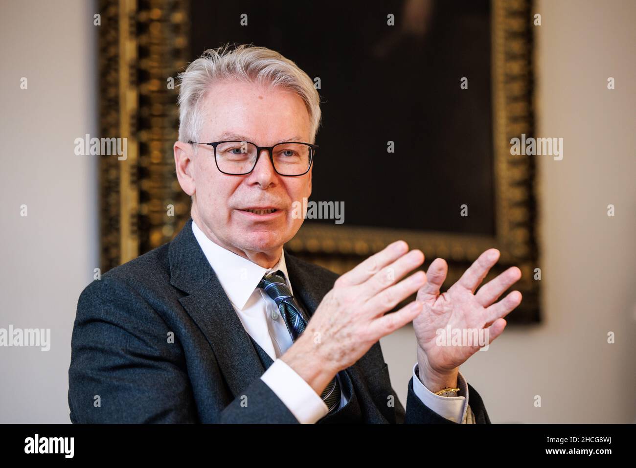 Munich, Germany. 14th Dec, 2021. Hans-Joachim Heßler, President of the ...