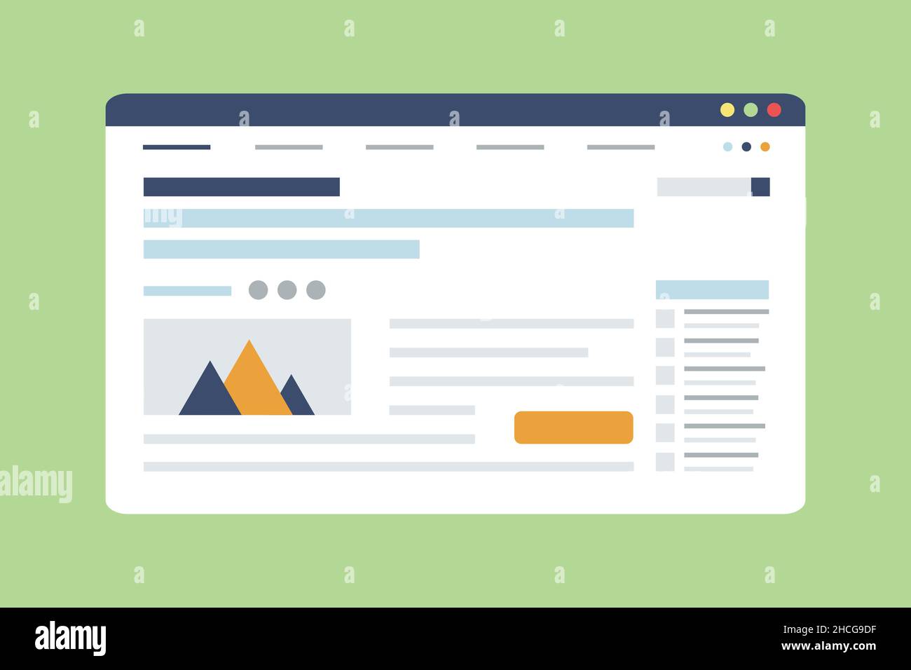 Portal prototype Stock Vector Images - Alamy