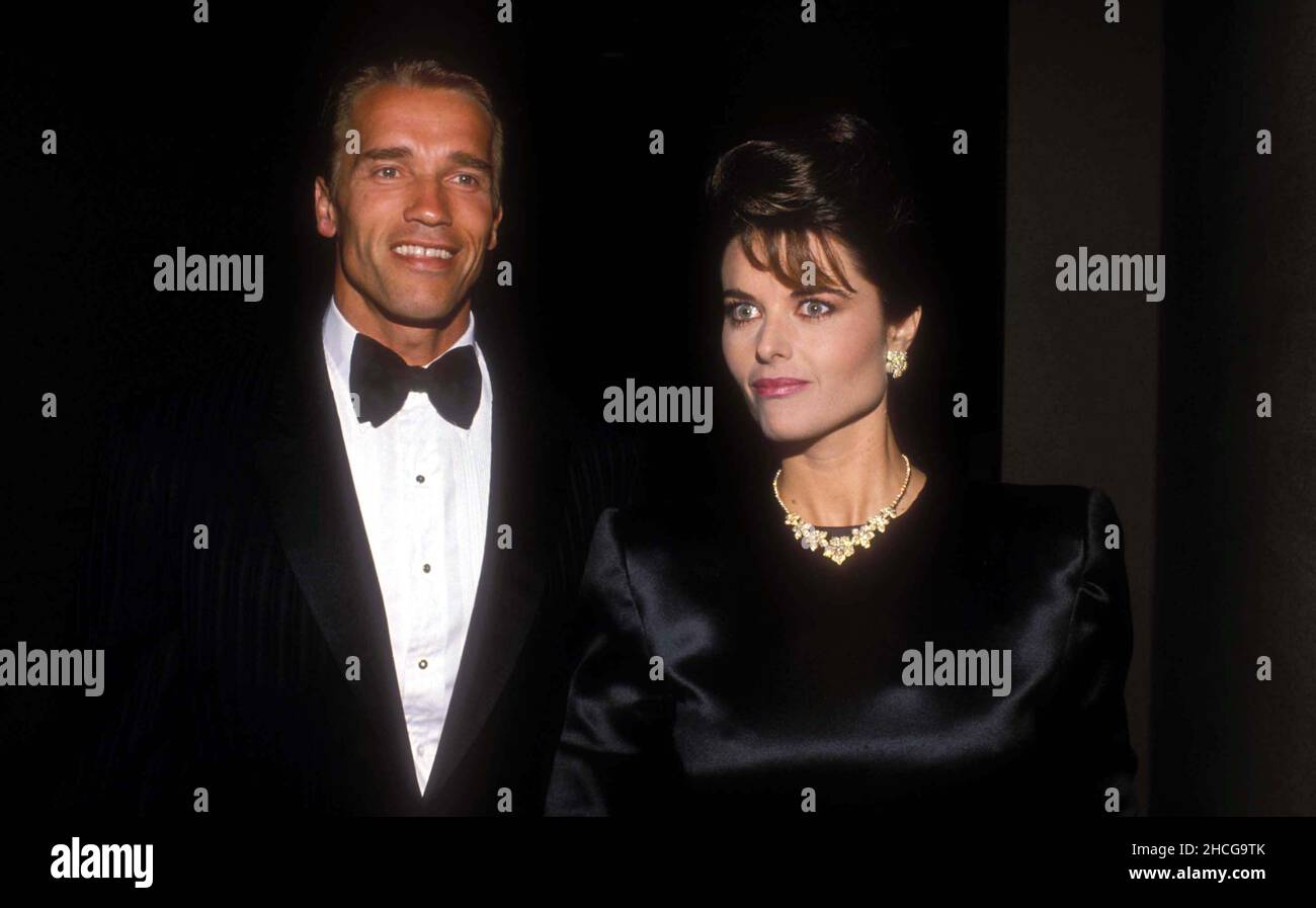 Maria Shriver And Arnold Schwarzenegger 1988 Credit: Ralph Dominguez ...