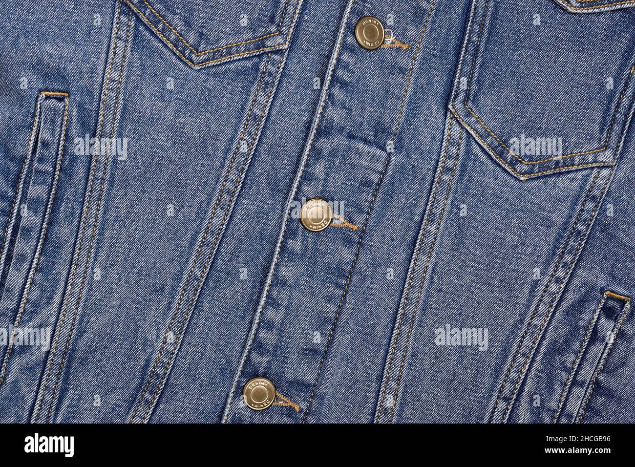 top view of denim jacket Stock Photo - Alamy