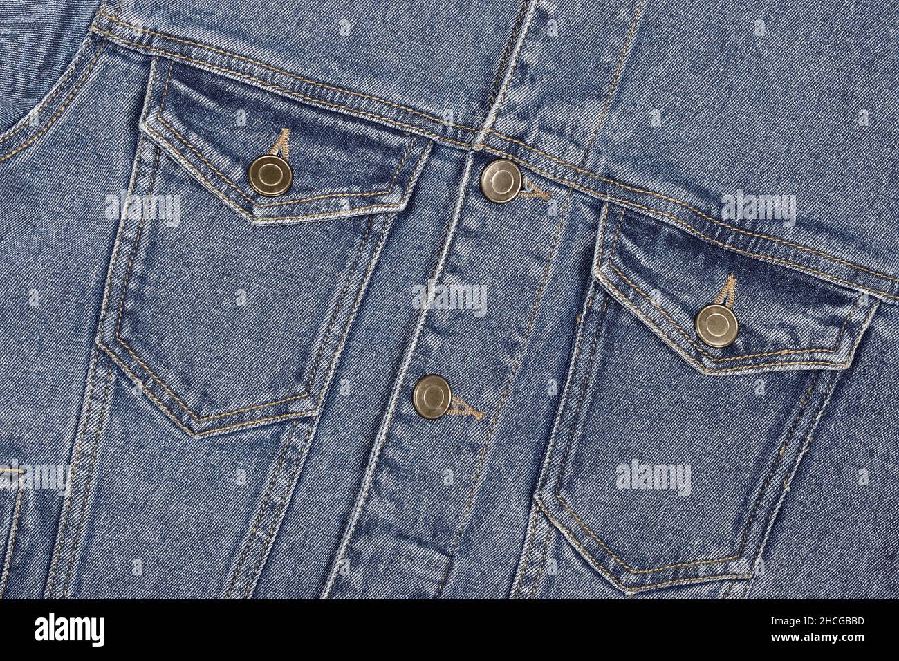 top view of denim jacket Stock Photo - Alamy