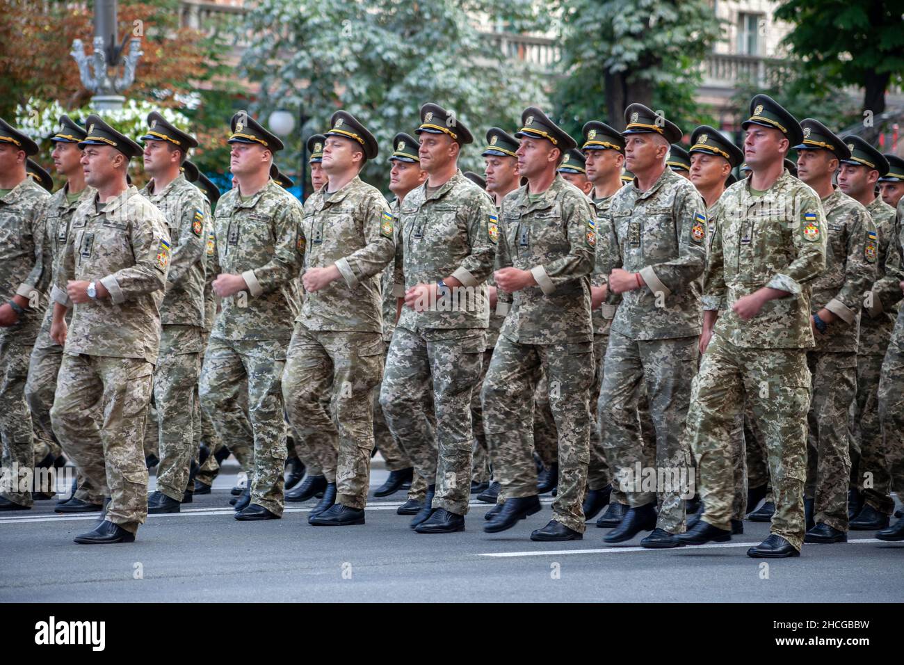 Ukraine, Kyiv - August 18, 2021: Airborne forces. Ukrainian military ...