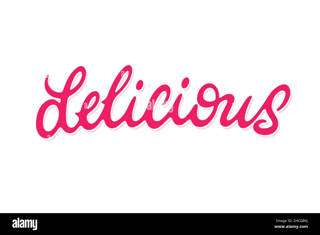 Delicious vector lettering Stock Vector Image & Art - Alamy