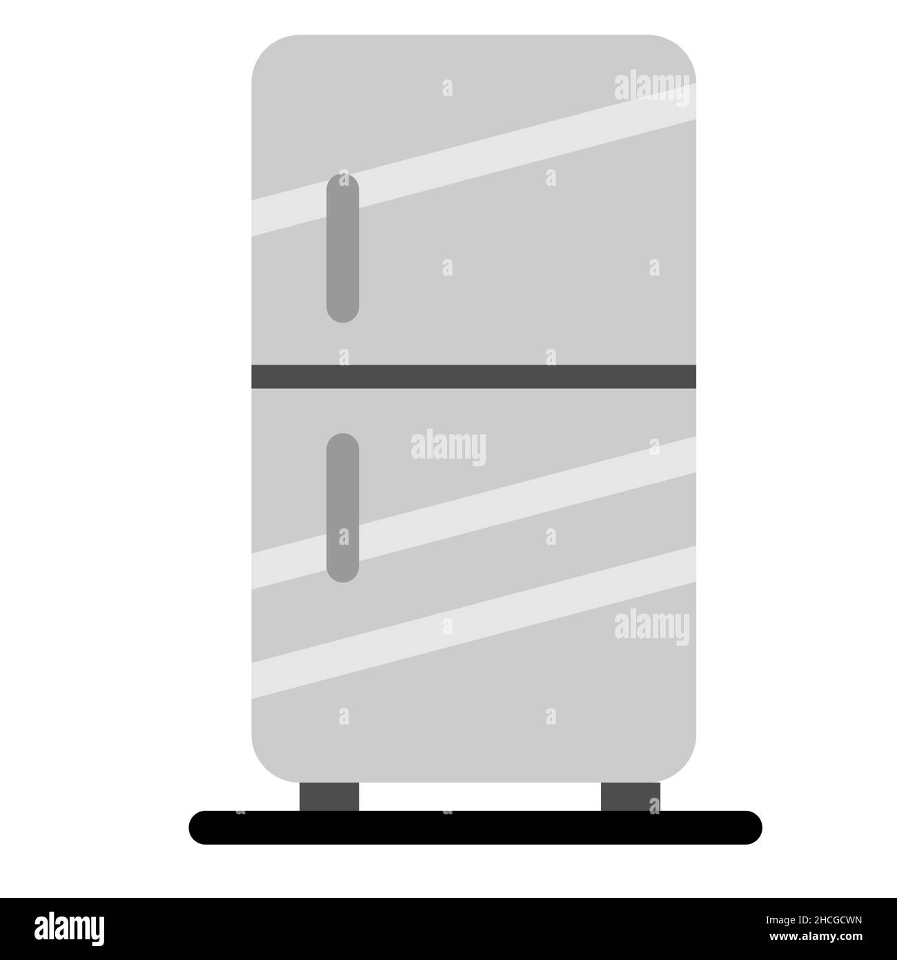 Steel door refrigerator Black and White Stock Photos & Images - Alamy