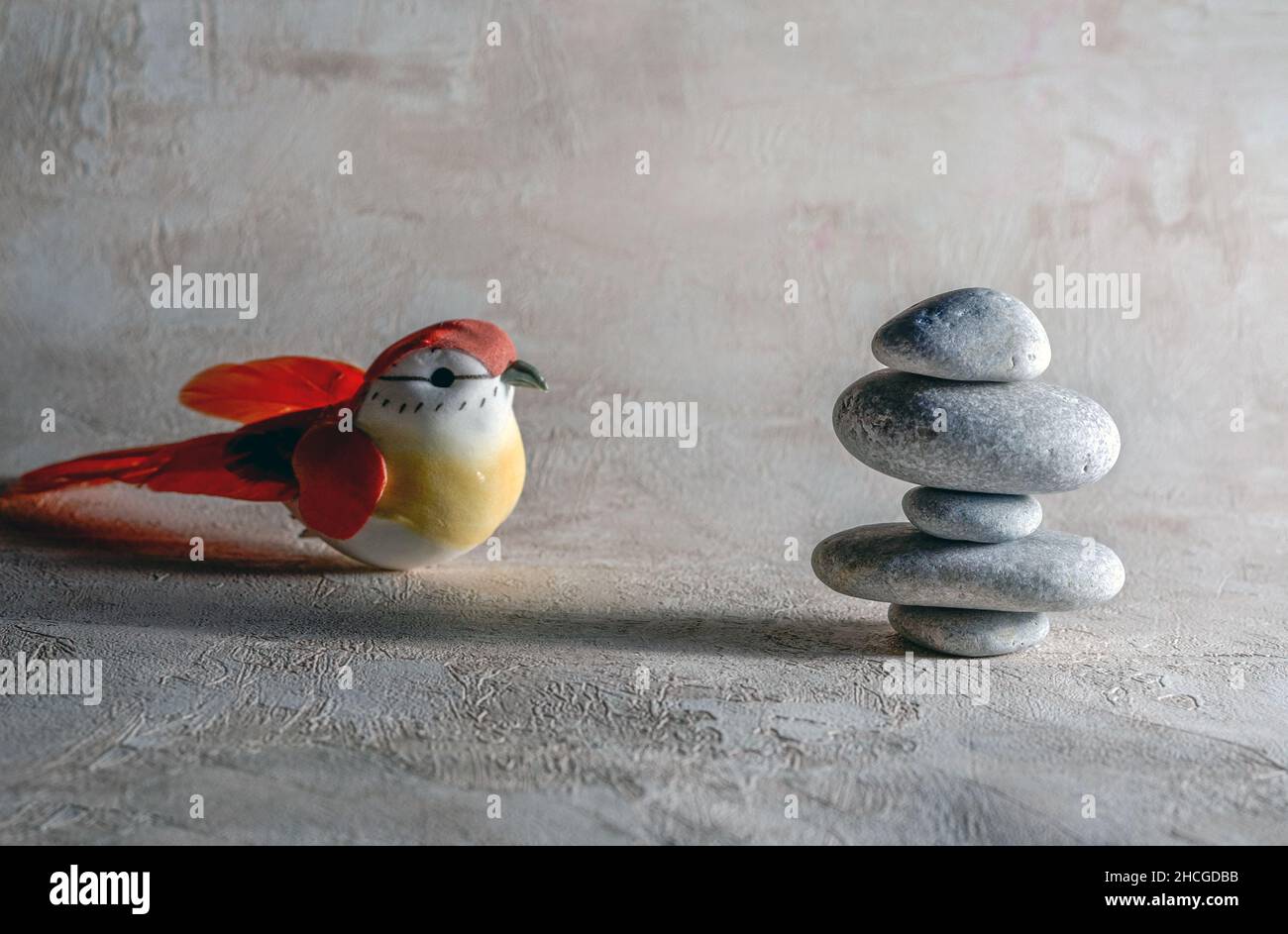 pebbles zen motif, a compositional element on a marbled vintage ...