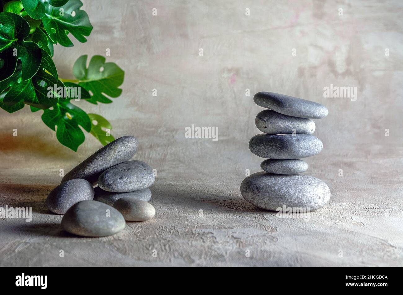 pebbles zen motif, a compositional element on a marbled vintage ...