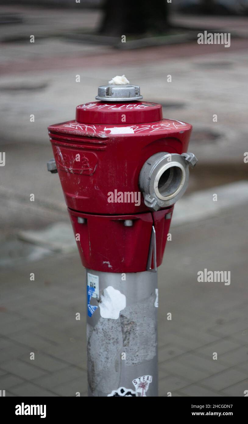 Vertical shot of a fire hydrant in the street Stock Photo - Alamy
