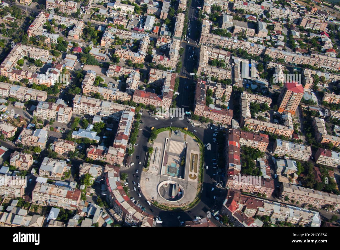 Aerial view of buildings in Yerevan. Armenia Stock Photo - Alamy