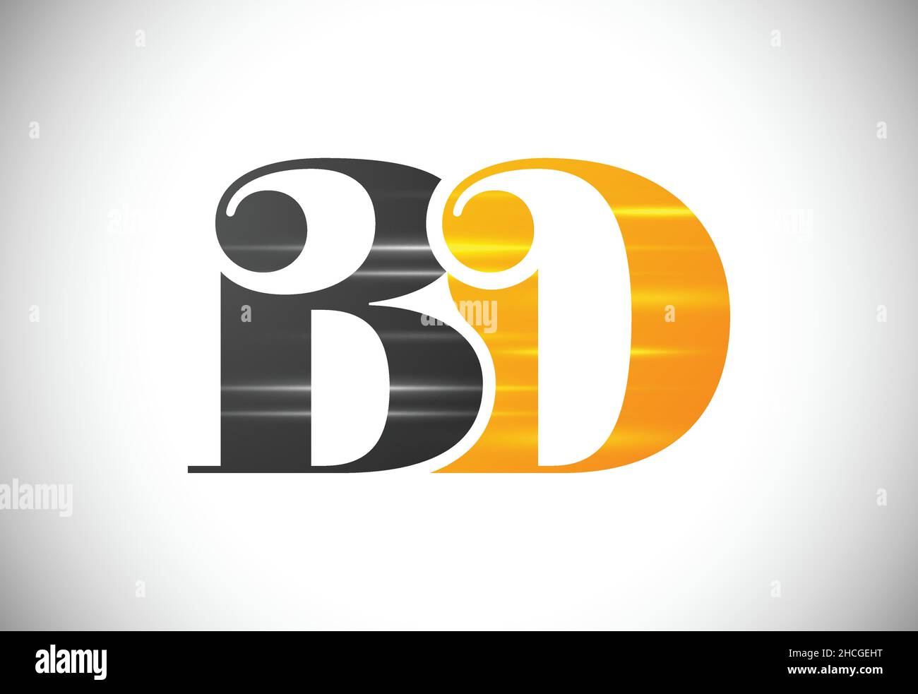 Initial Letter B D Logo Design Vector. Graphic Alphabet Symbol For ...