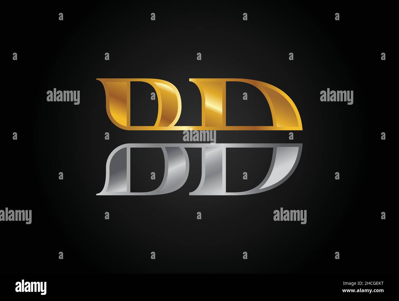 Initial Letter B D Logo Design Vector. Graphic Alphabet Symbol For ...