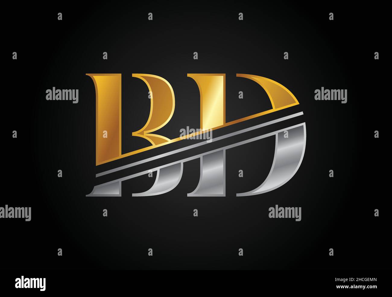 Initial Letter B D Logo Design Vector. Graphic Alphabet Symbol For ...