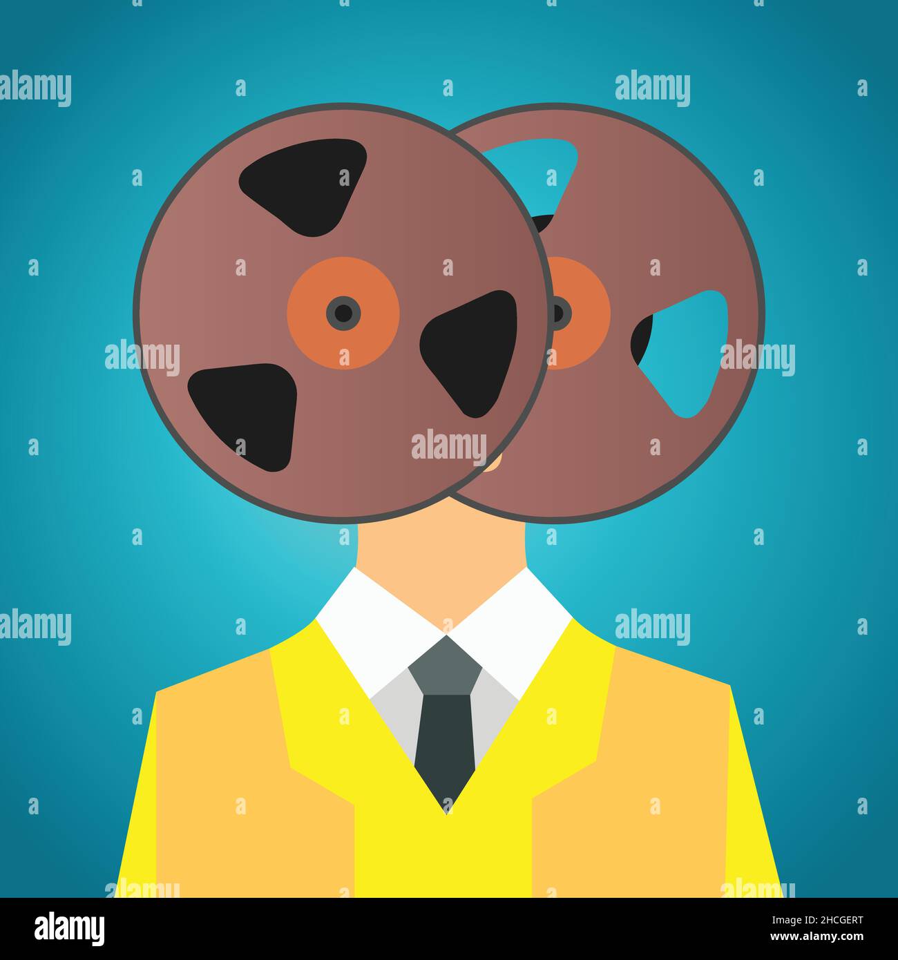 Man of cinema Stock Vector Images - Alamy