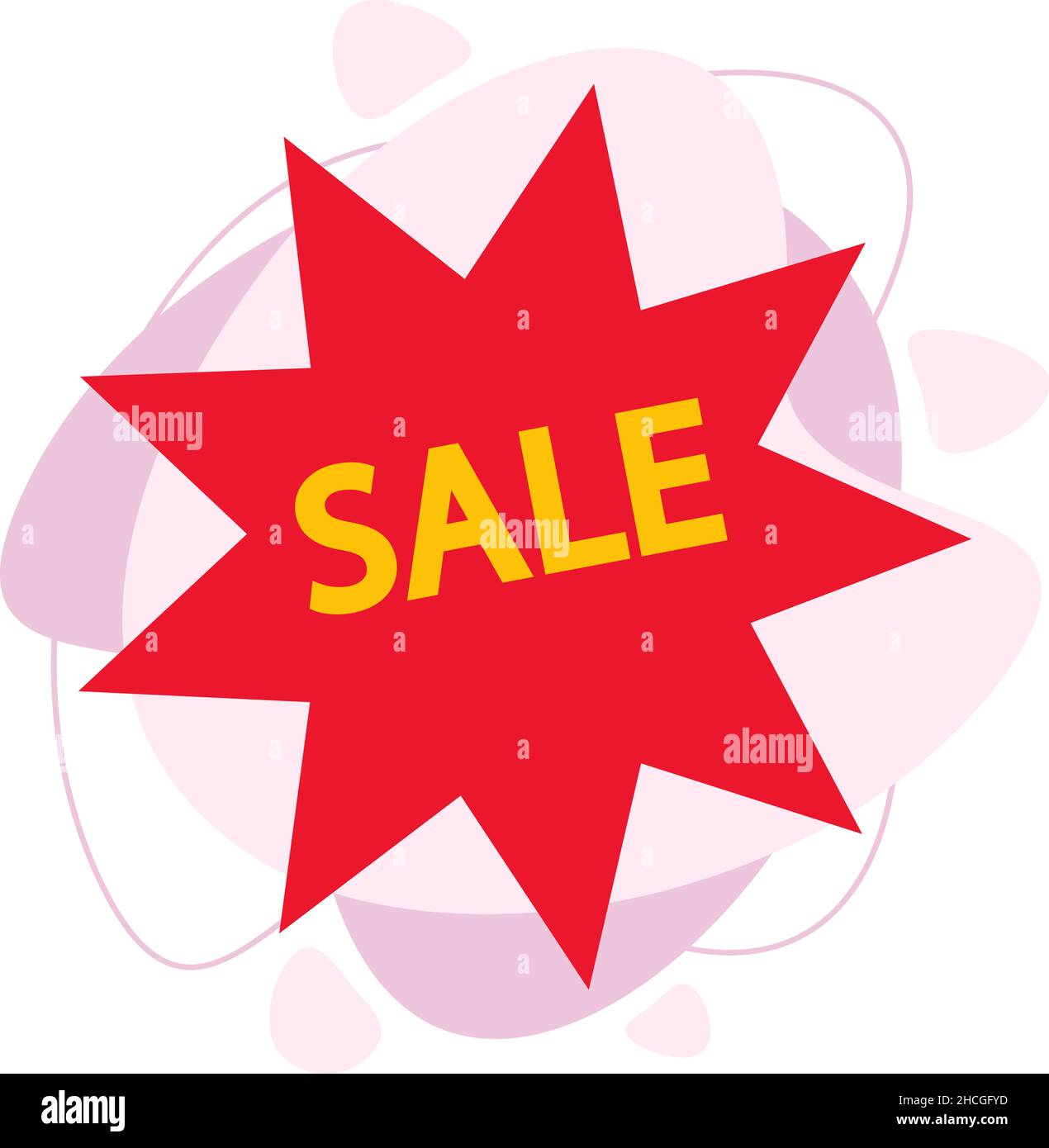 A sign of a sale. Discounts seasonal sales Stock Vector Image & Art - Alamy