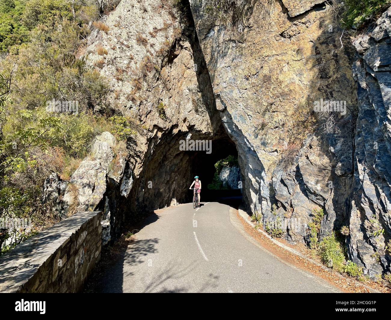 Bicycle tunnel mountain hi-res stock photography and images - Alamy