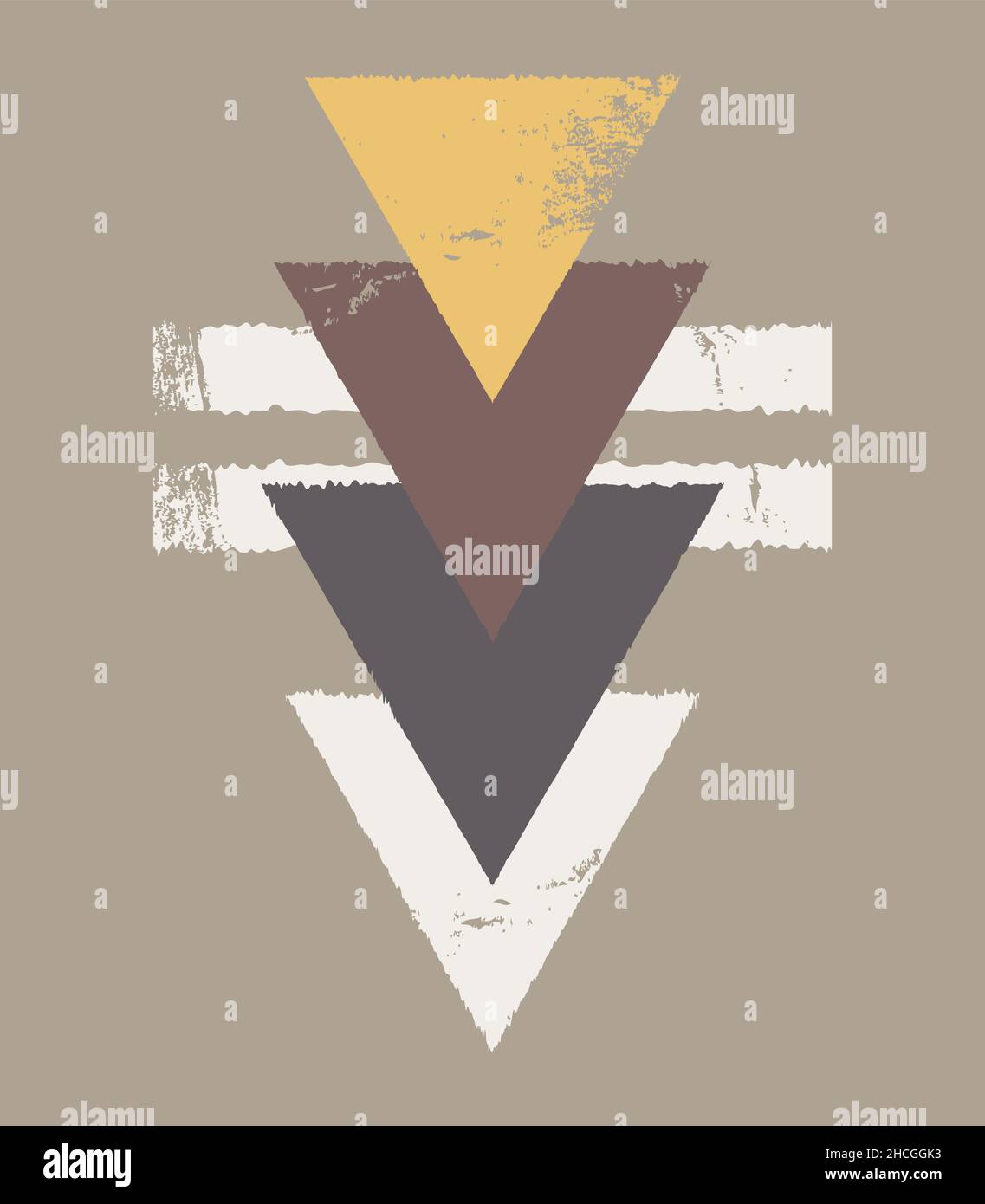 Minimalistic geometry, abstract vector pattern. Modern style. Boho ...