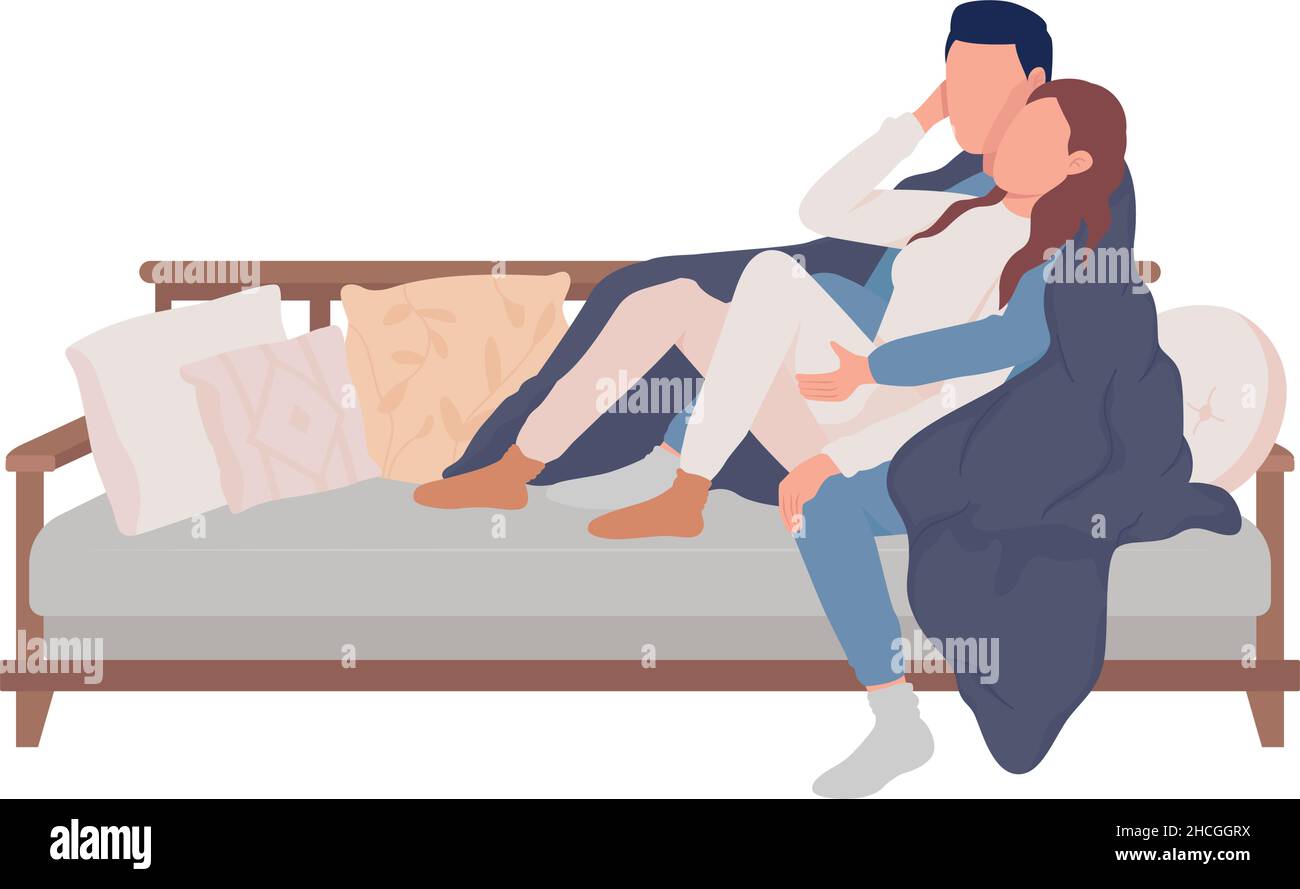 Couple resting together Stock Vector Images - Alamy