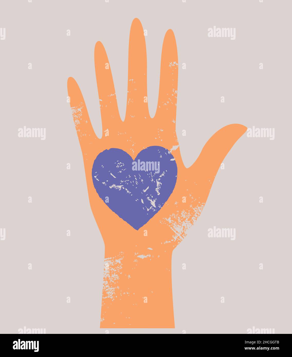 Child love holding heart Stock Vector Images - Alamy