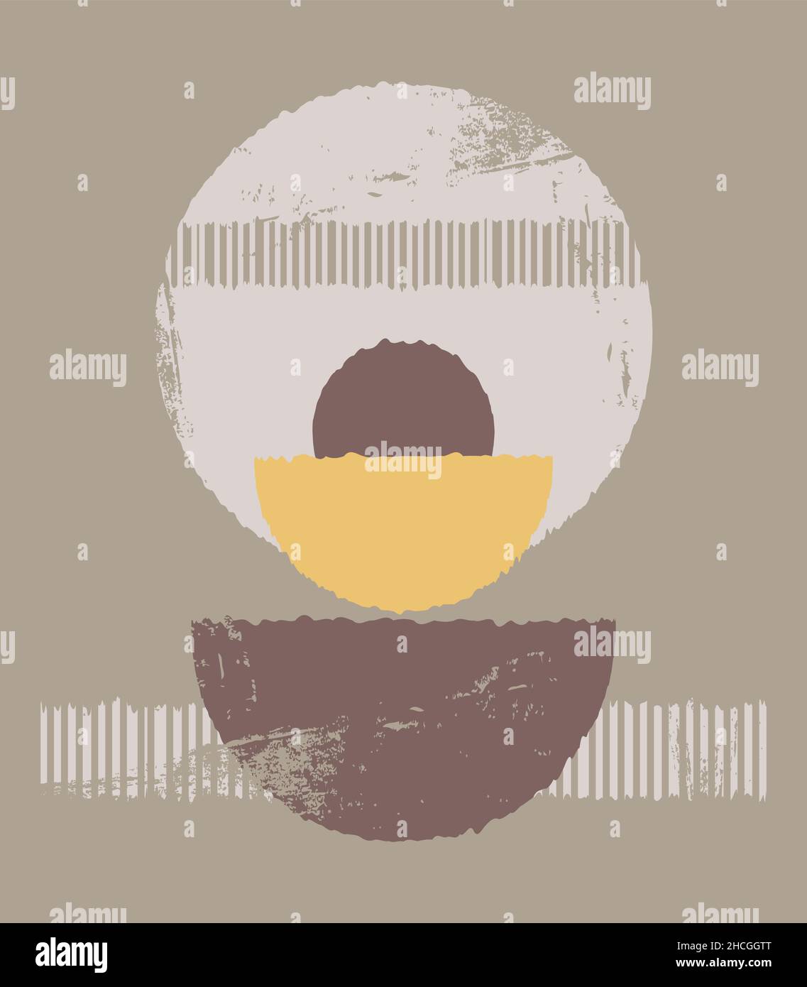 Minimalistic geometry, abstract vector pattern. Modern style. Boho ...