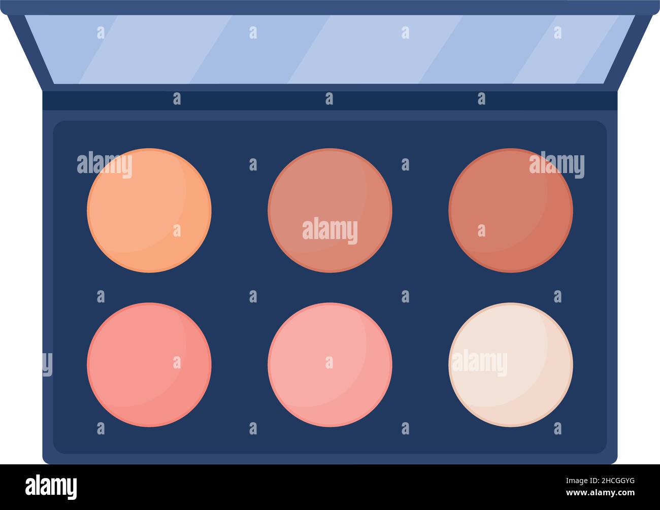 Eyeshadow palette Stock Vector Images - Alamy