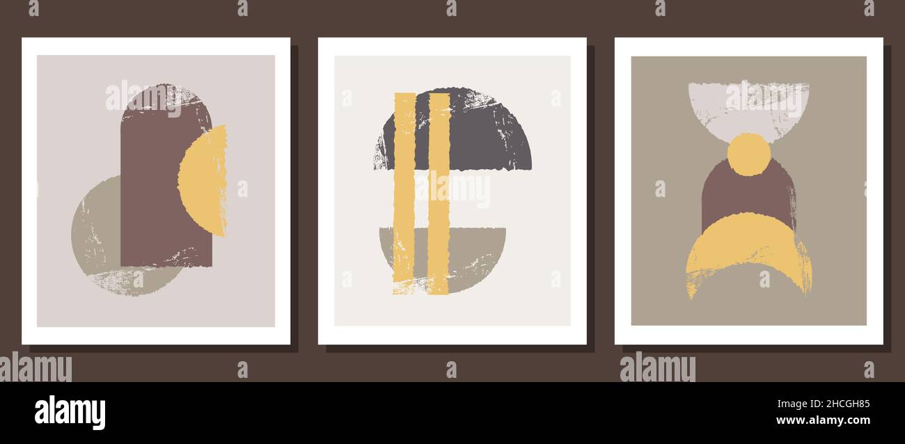 Geometric composition for wall decoration. Vector illustration Stock ...