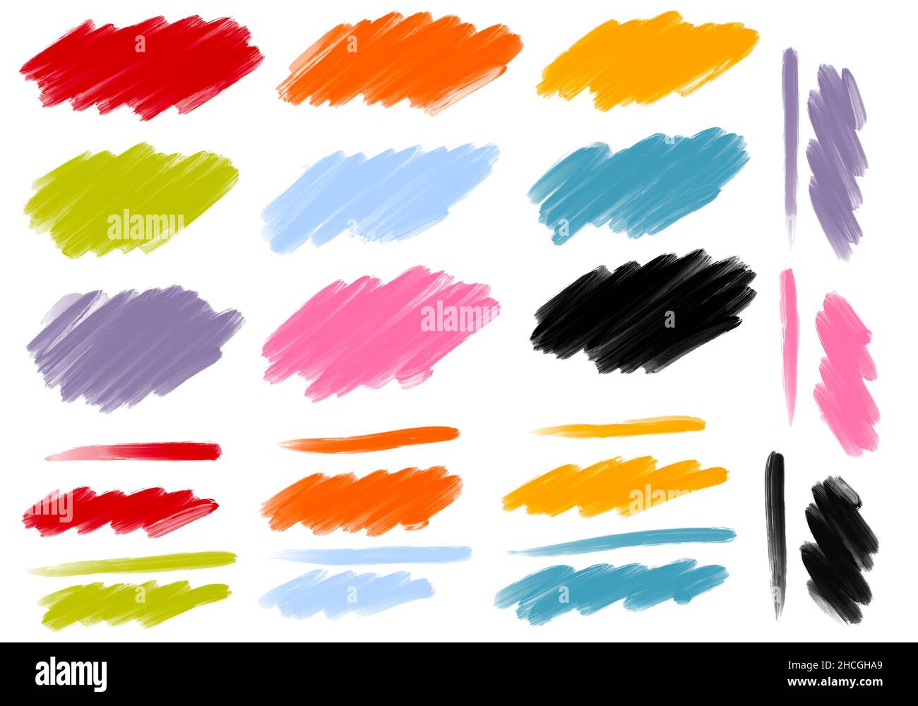 Markers stripes on white background for wallpaper Stock Photo - Alamy