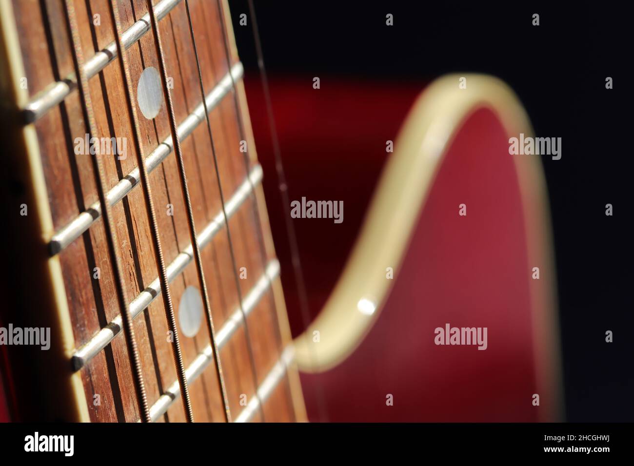 acoustic guitar close-up string instruments Stock Photo - Alamy