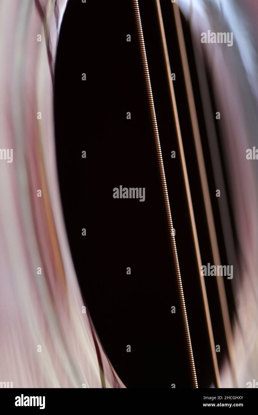 acoustic guitar close-up string instruments Stock Photo - Alamy