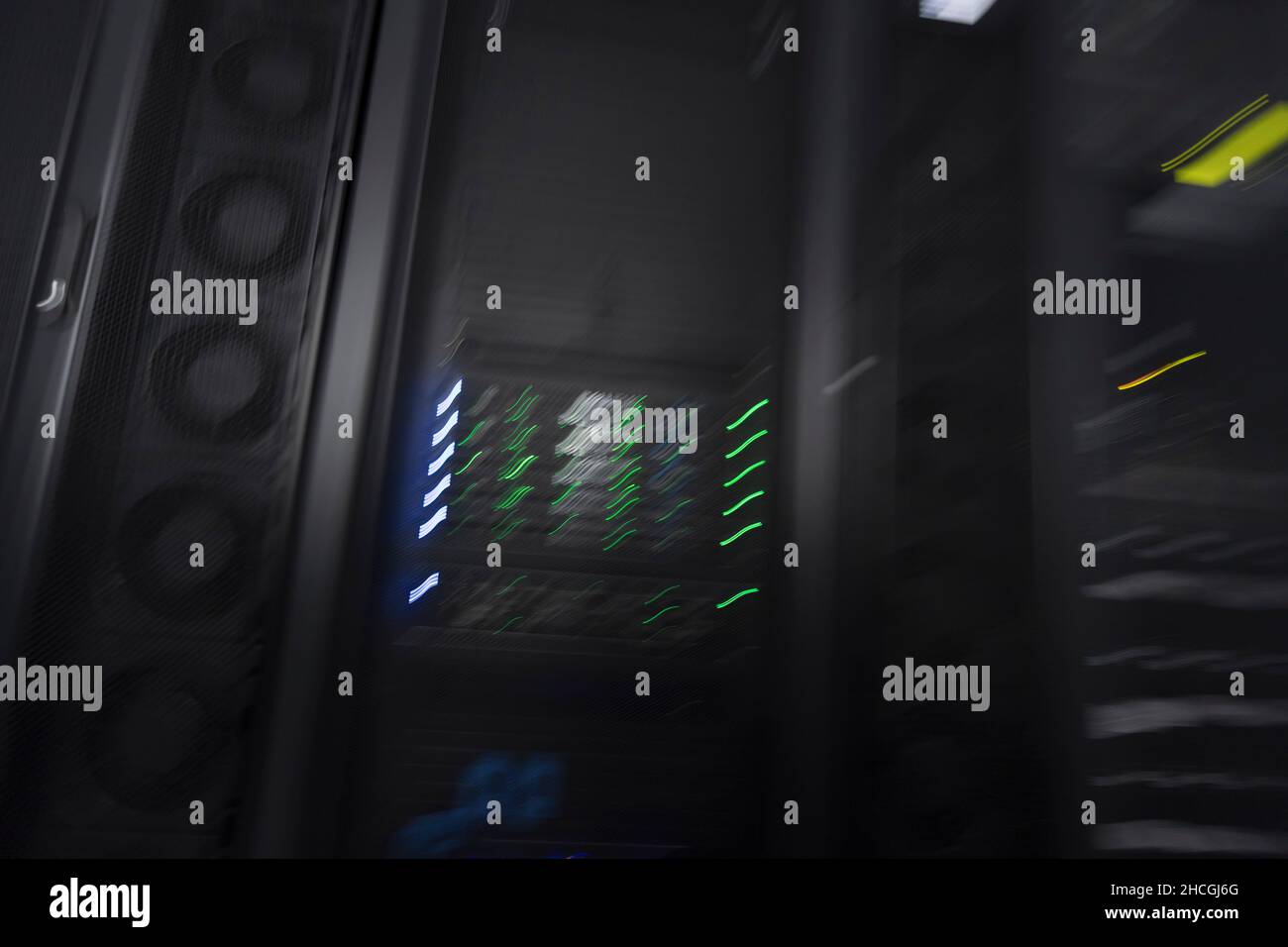 Computer server room motion blur hi-res stock photography and images ...
