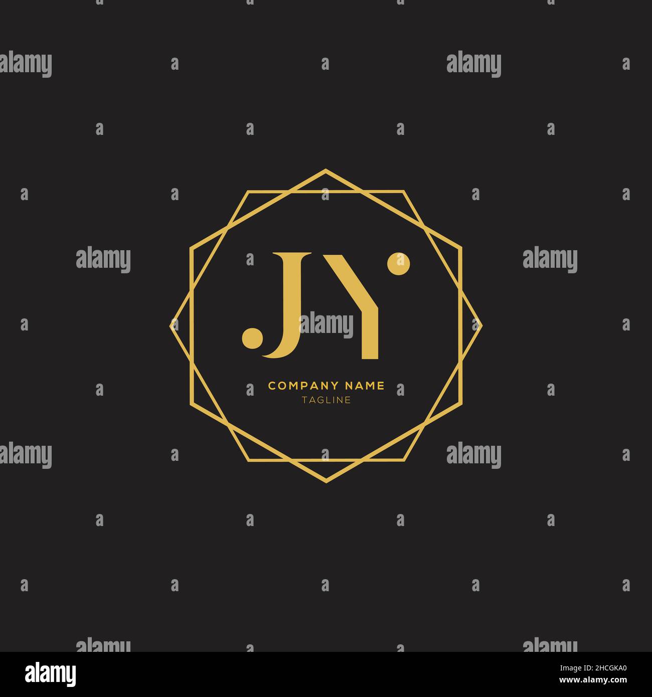 Unique modern JY Letter Business Logo Design Alphabet Icon Vector ...