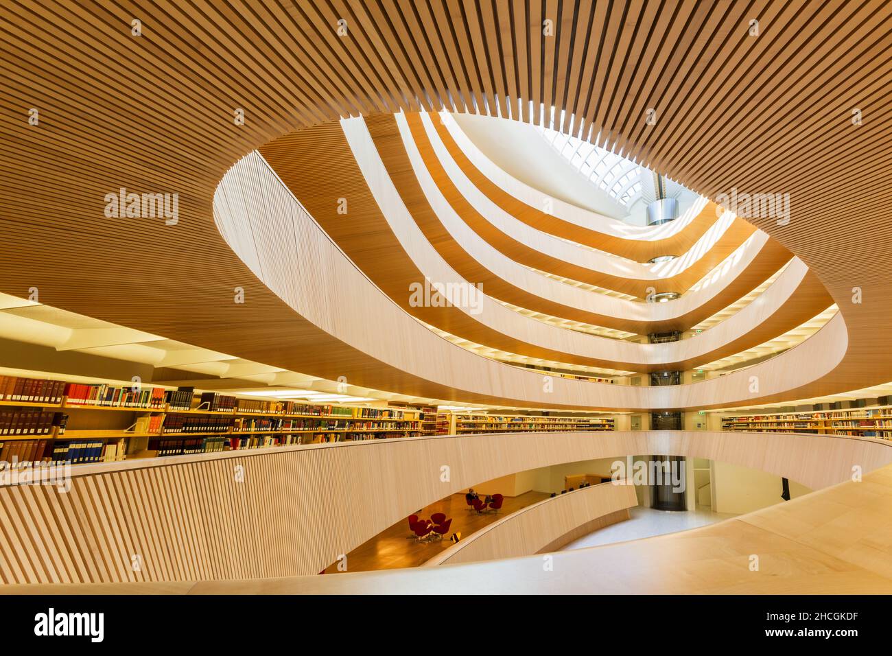Zurich, Switzerland - November 15, 2020: Interior of the law library of ...