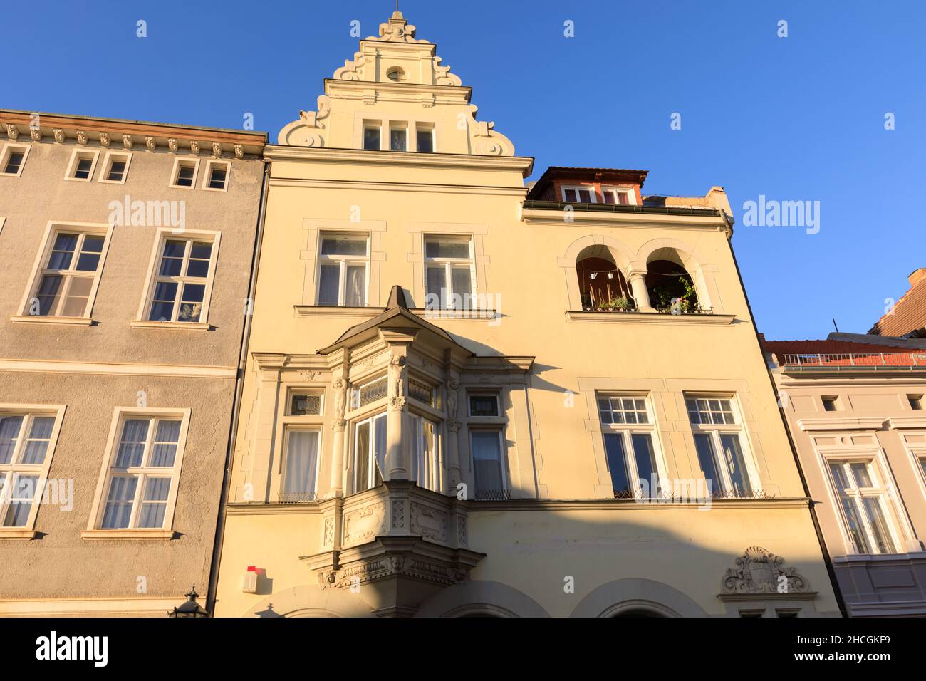 Luckau, Saxony-Anhalt, Germany: Baroque Buildings around the main ...