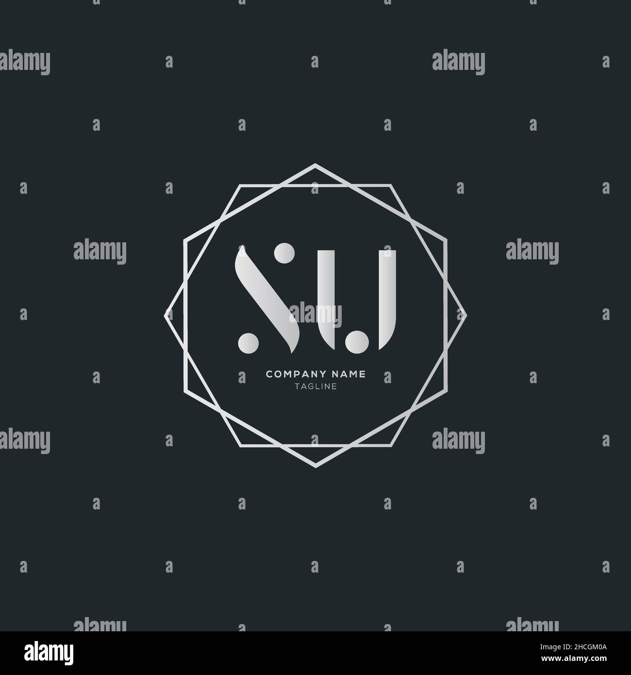 Unique modern SU Letter Business Logo Design Alphabet Icon Vector ...