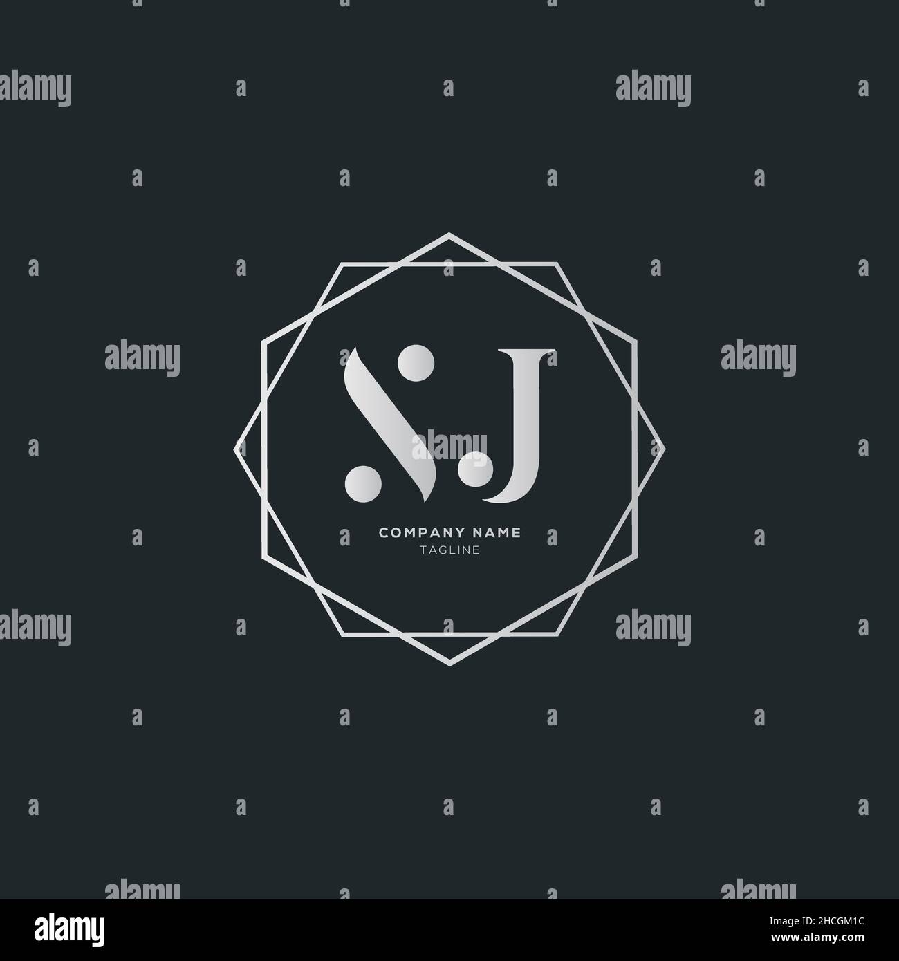 Unique modern SJ Letter Business Logo Design Alphabet Icon Vector ...