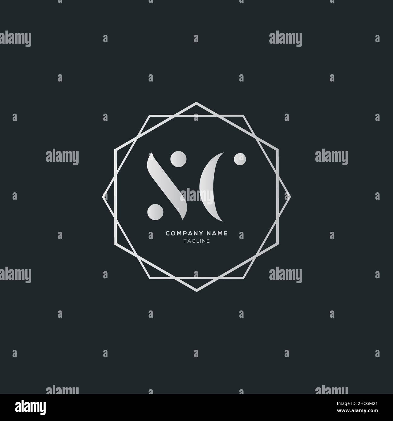 Unique modern SC Letter Business Logo Design Alphabet Icon Vector ...