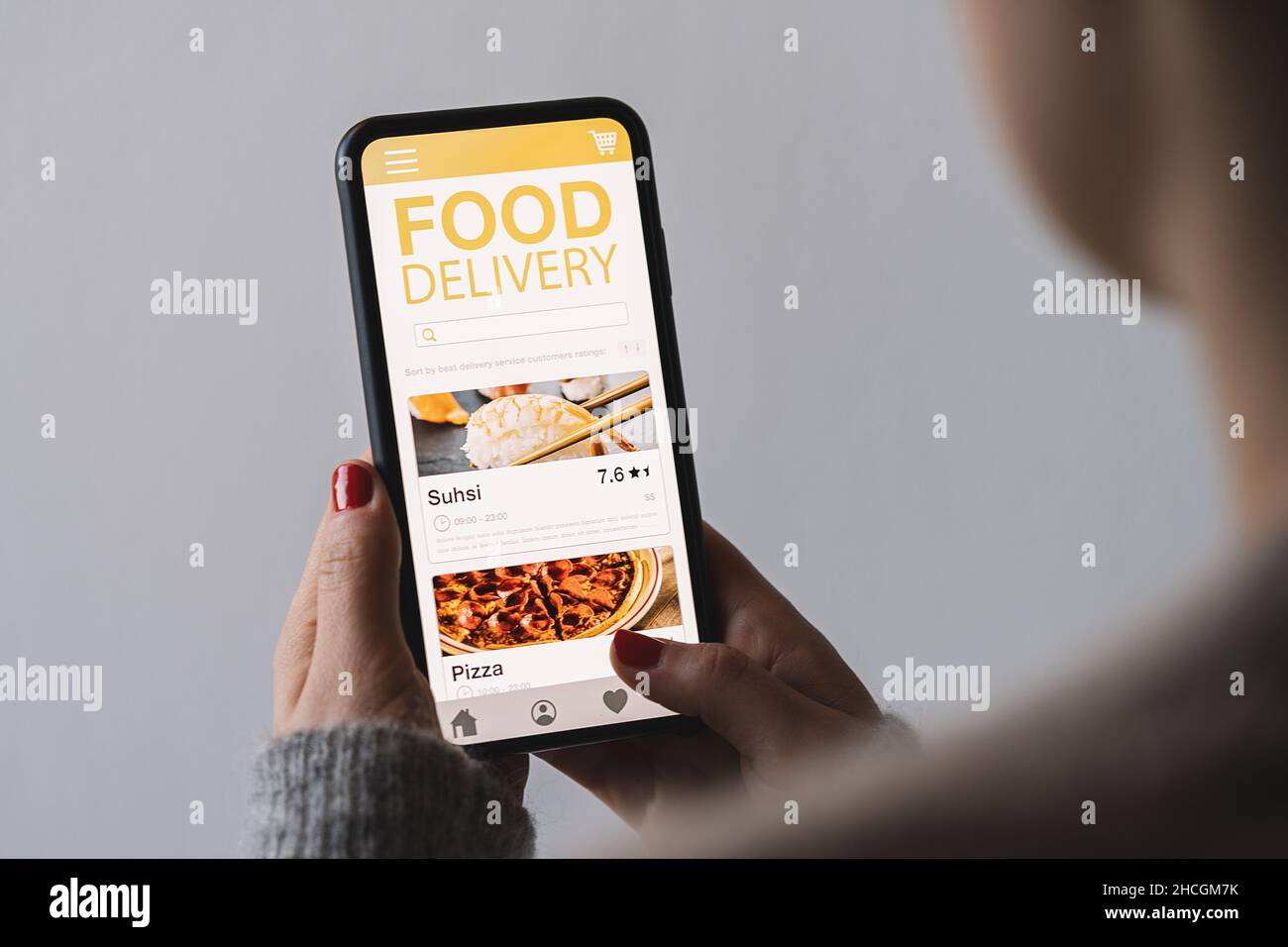 Takeout menu on the phone hi-res stock photography and images - Alamy