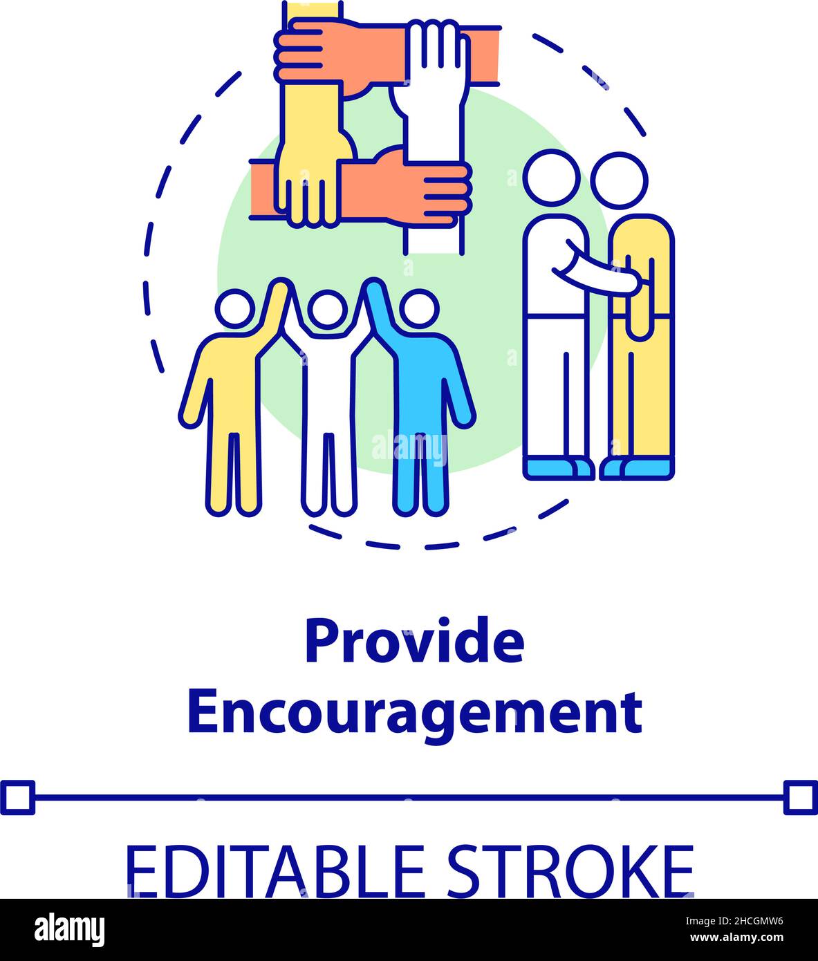 Empathy encouragement Stock Vector Images - Alamy