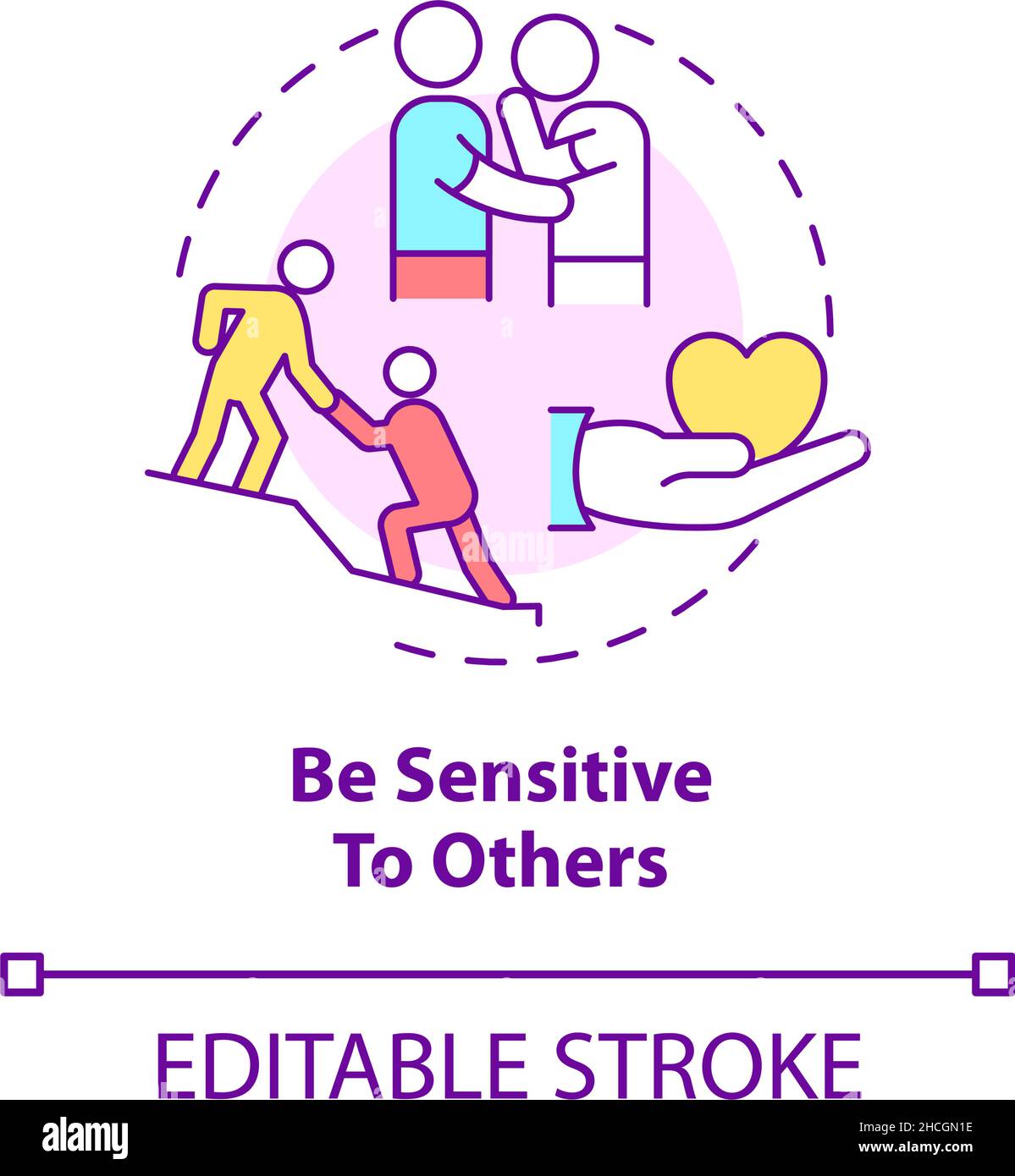 Support others Stock Vector Images - Alamy