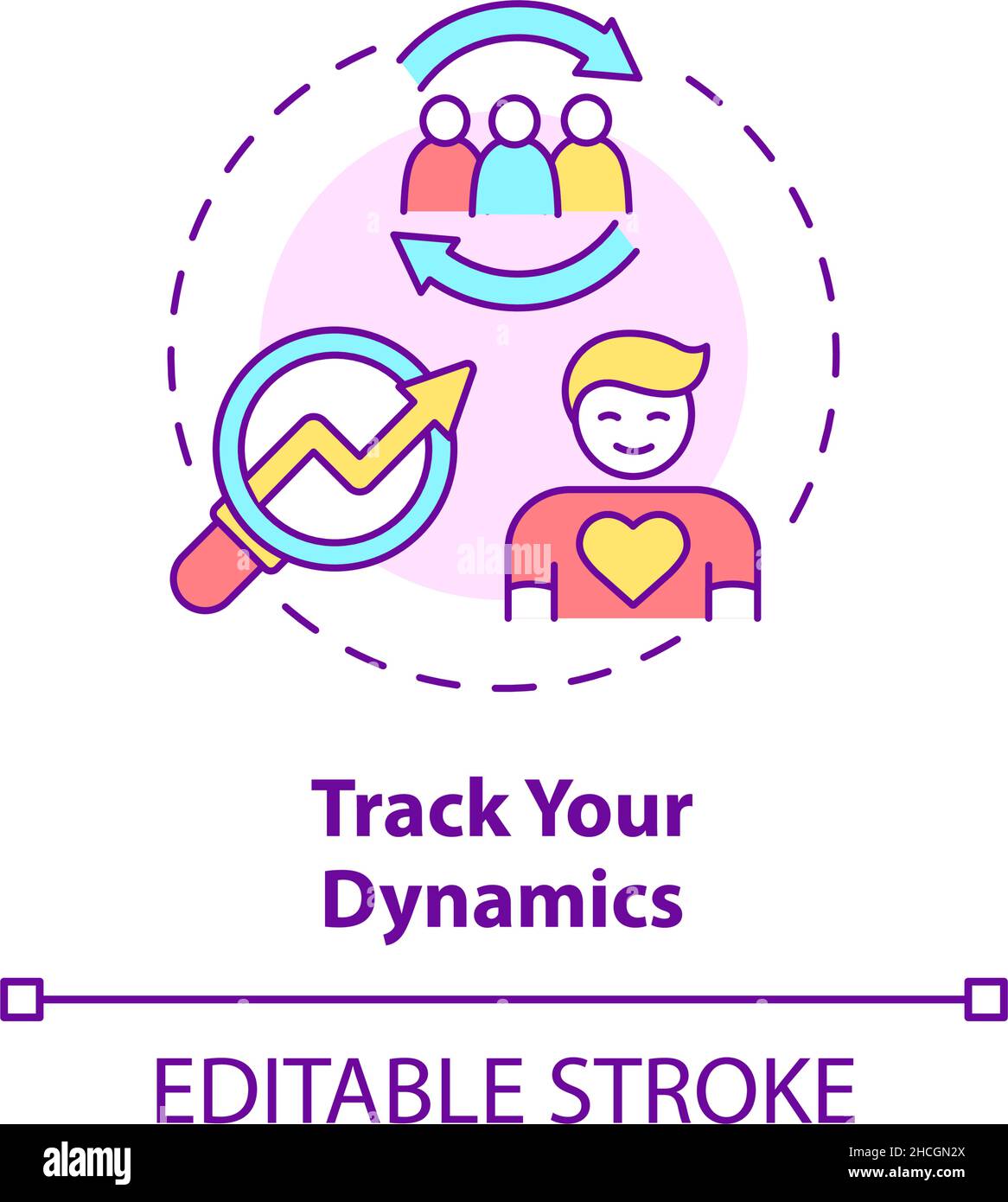 Track your dynamics concept icon Stock Vector Image & Art - Alamy